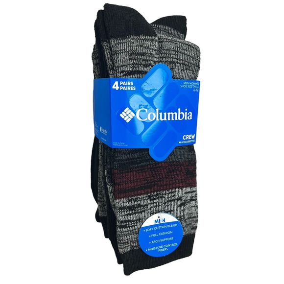 Columbia | Underwear & Socks | Columbia Mens 4pack Moisturecontrol Crew ...